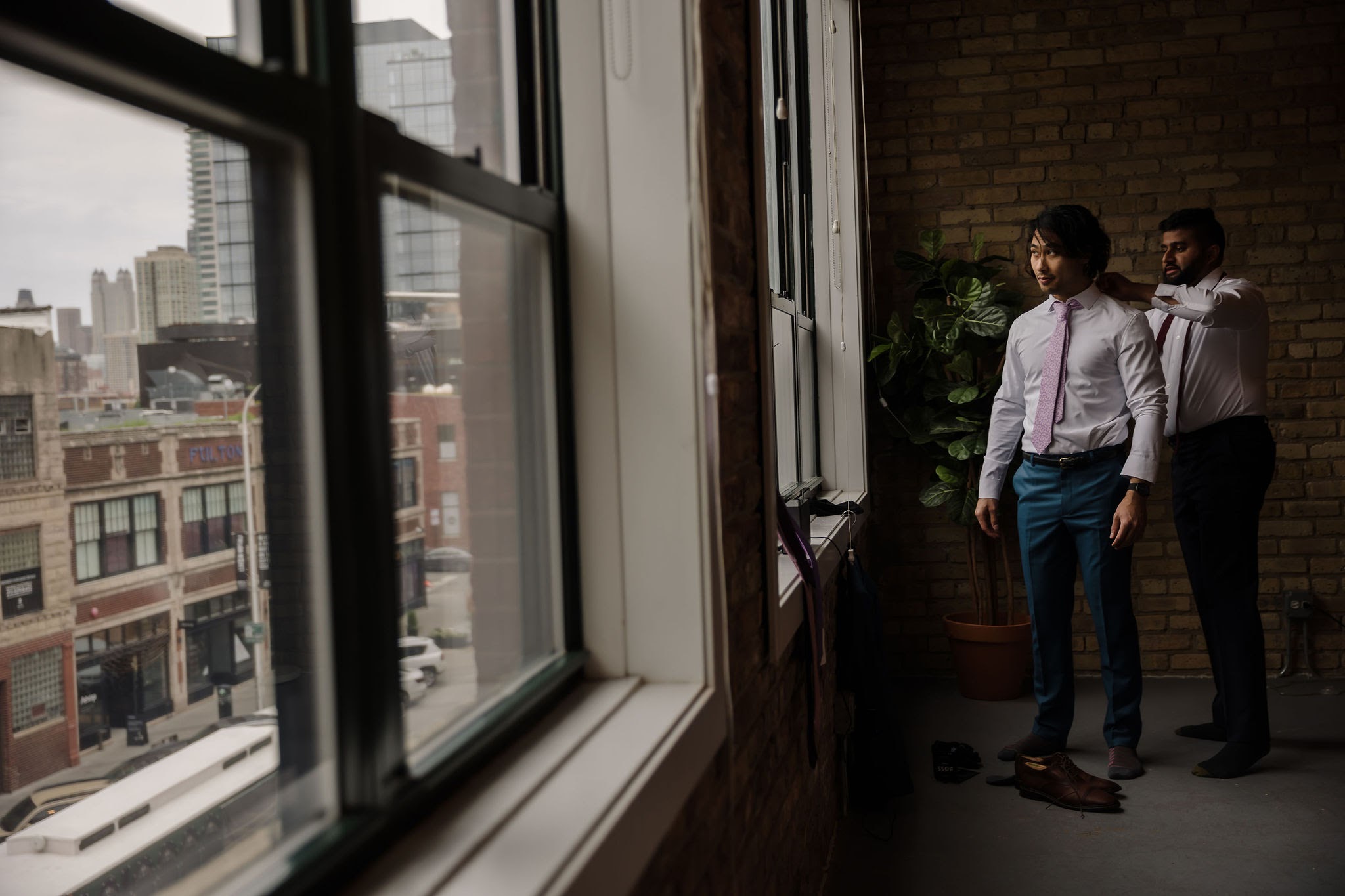 Becca and Ali's Chicago Rooftop Wedding at Lacuna Lofts