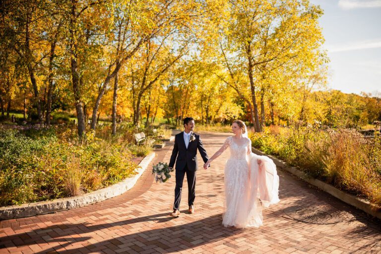 Independence Grove Fall Wedding